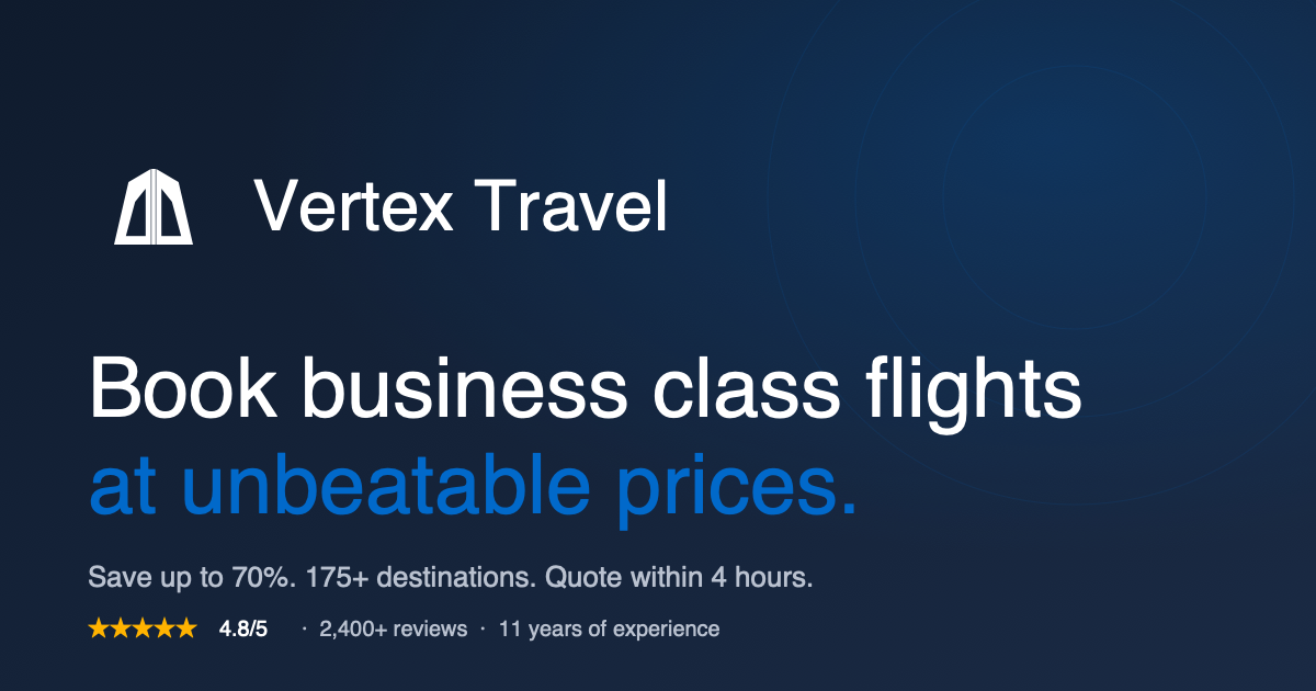Business Class Flights to Sydney, Australia · Save 30–70% · Vertex Travel